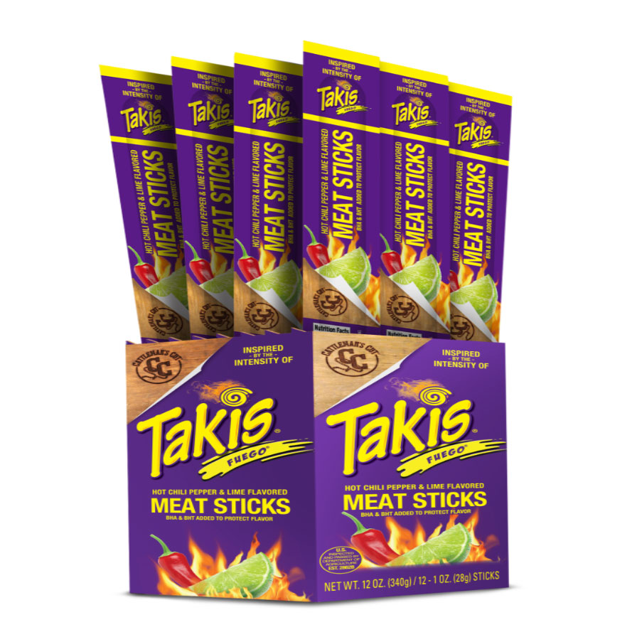TAKIS FUEGO MEAT STICKS 12/BX - The George J. Falter Co. Inc.